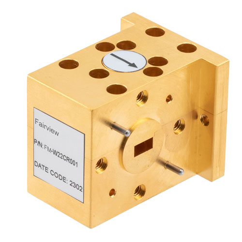 WR-22 Waveguide Circulator with 15 dB min Isolation from 32.9 GHz to 40 ...