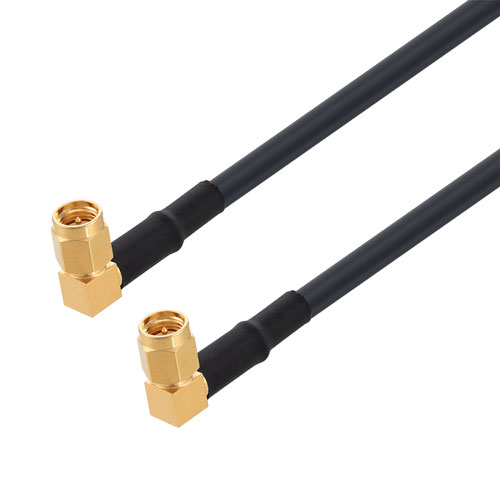 Low Loss RA SMA Male to RA SMA Male Cable LMR-195-UF Coax