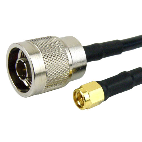 N Male to SMA Male Cable RG223 Coax with LF Solder
