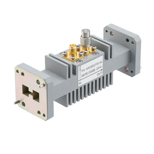 40 dB WRD-650 Double Ridge Waveguide Loop Coupler, SMA Female Coupled ...