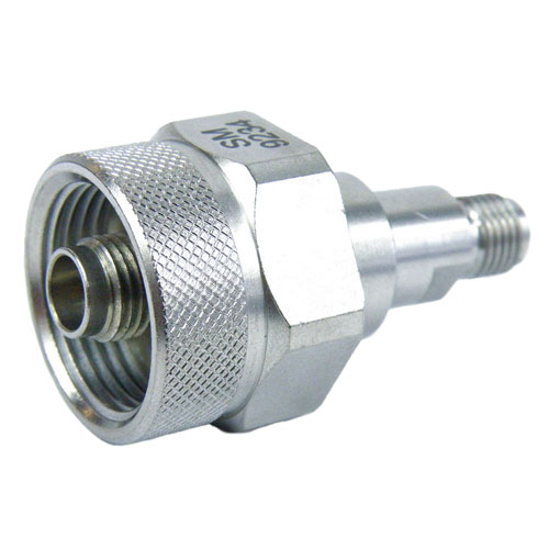 Ruggedized 2.4mm NMD Female (Jack) to SMA Female (Jack) Adapter, 1.2 VSWR